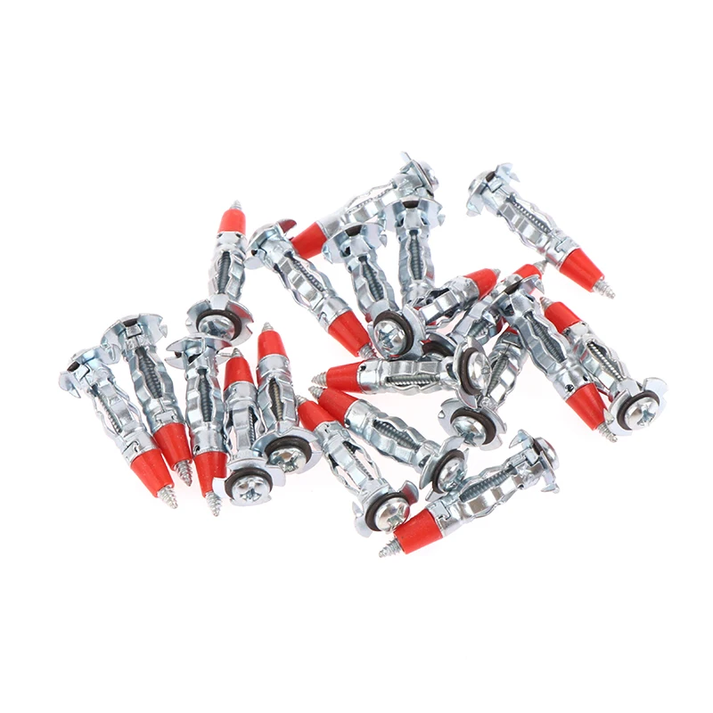 20PCS-Heavy-Duty-Molly-Bolt-Hollow-Drive-Wall-Anchor-Screws-Kit-Drywall ...