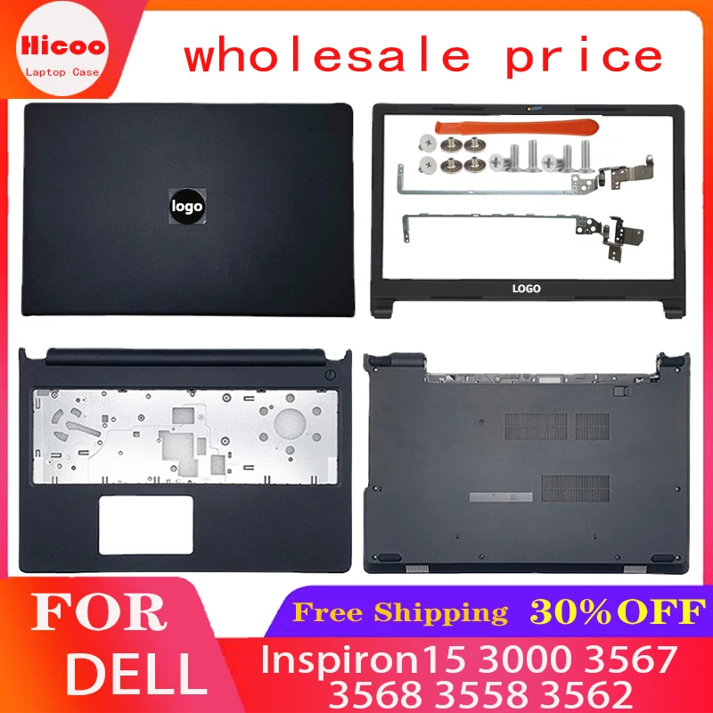 Novo-caso-laptop-para-dell-inspiron-lcd-tampa-traseira-moldura-frontal ...