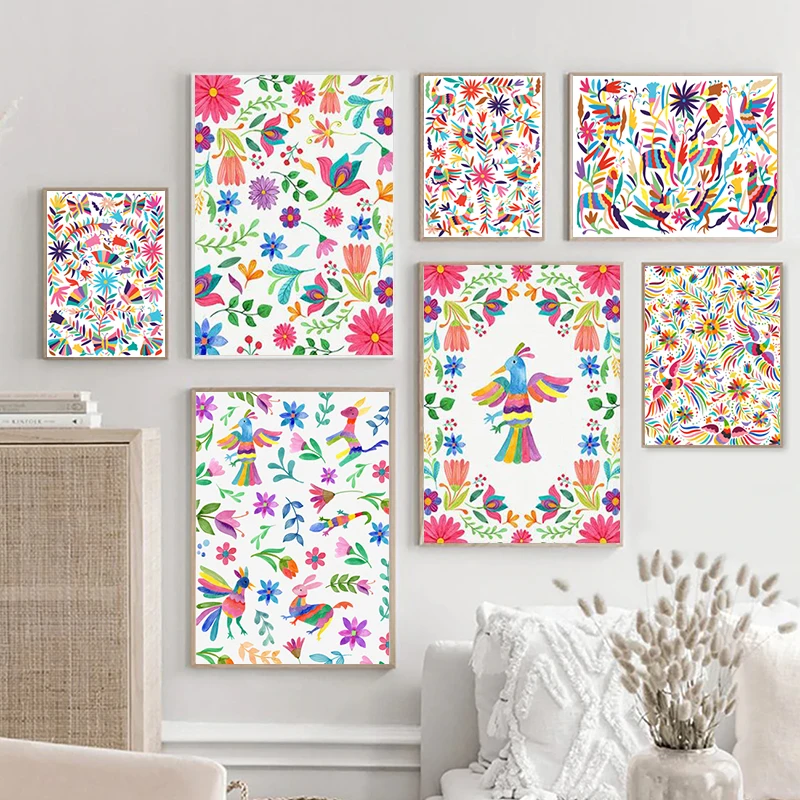 Otomi-impresiones-art-sticas-de-M-xico-pintura-folcl-rica-mexicana ...