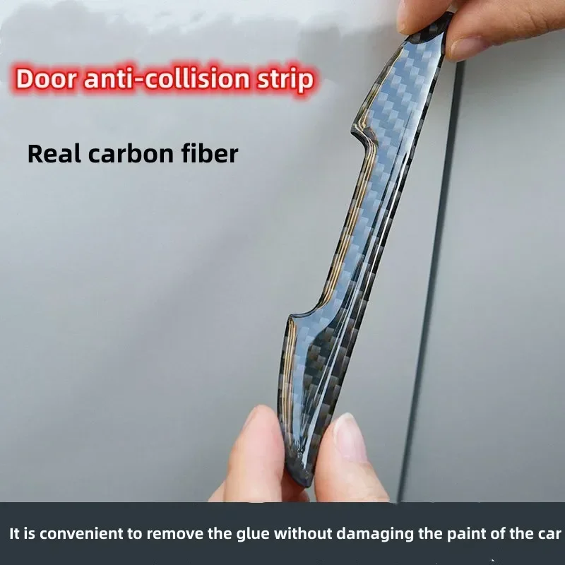 Universal-Car-Carbon-Fiber-Anti-collision-Strip-Anti-Scratch-Rearview ...
