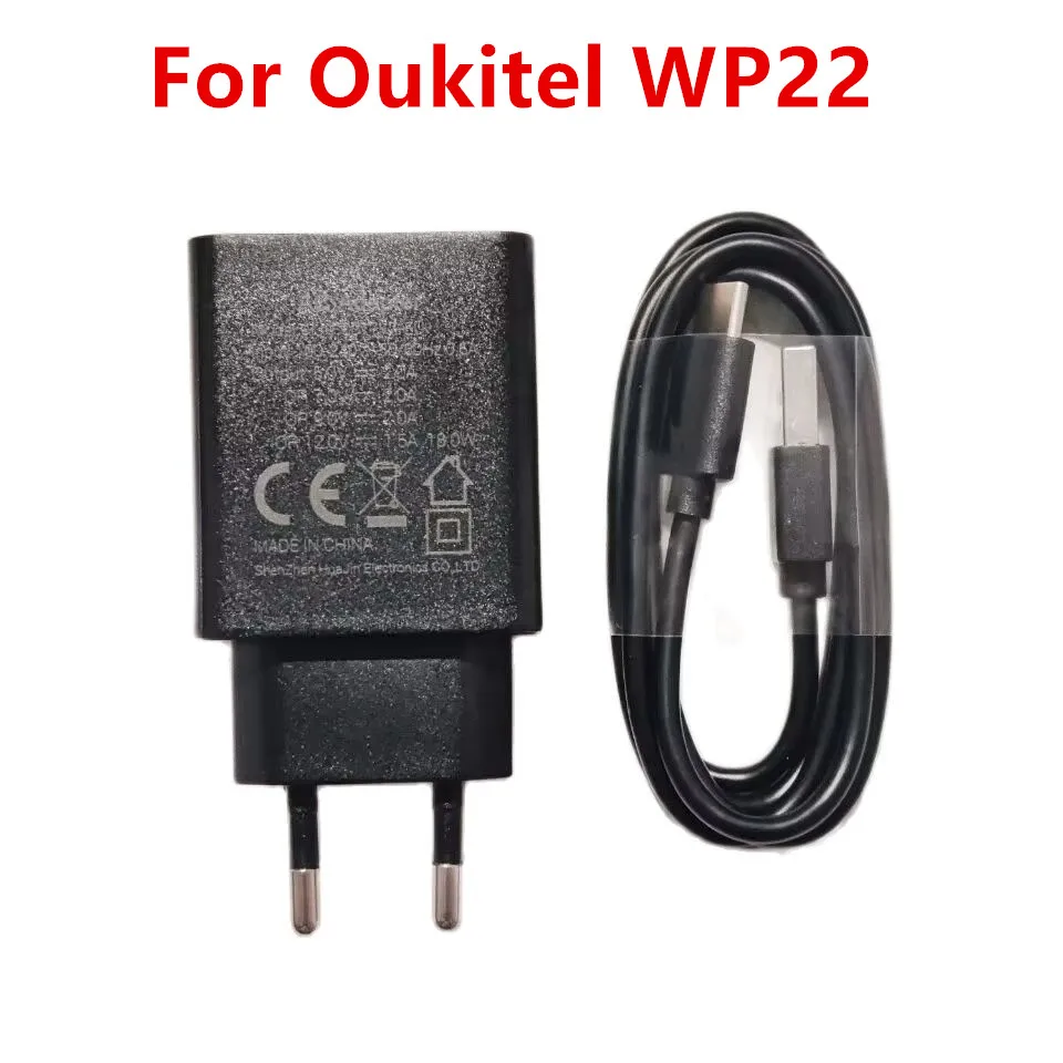 New Original For Oukitel WP22 Cell Phone EU Charger Power AC Adapter ...
