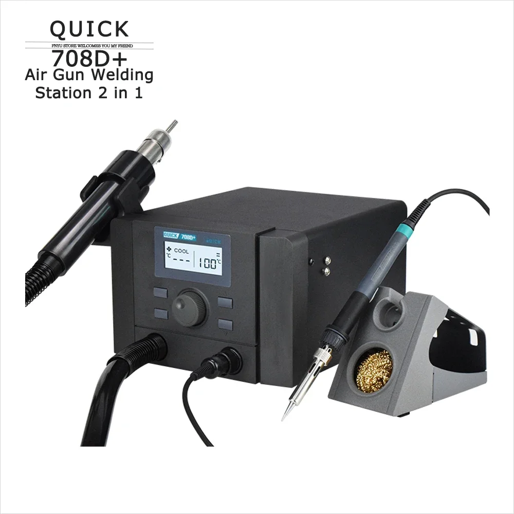 QUICK-708D-Hot-Heat-Gun-Soldering-Iron-2-In-1-700W-LCD-Hot-air-Welding ...