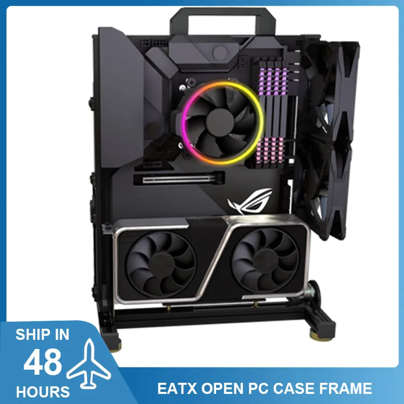EATX Gabinete de Gamers para ordenador de escritorio, marco de aluminio ...
