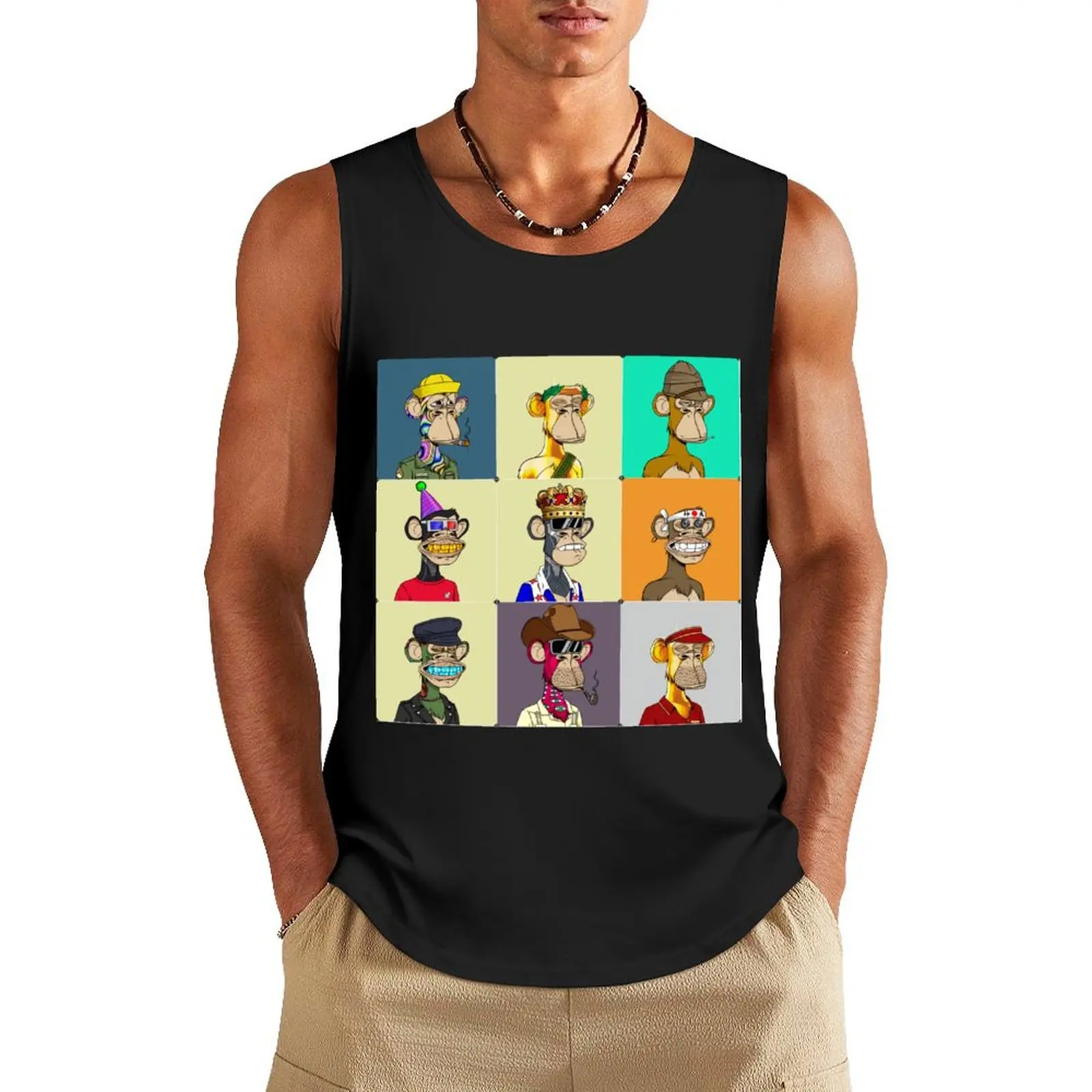 BORED-APES-NFT-Tank-Top-basketball-mens-designer-clothes-Vest-male-Men ...
