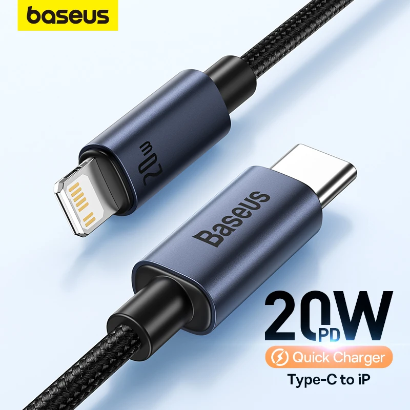 Baseus PD 20W USB C Cable For iPhone 13 12 11 pro max iPhone Cable Fast ...