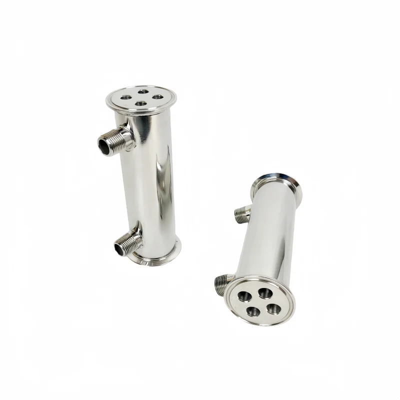 2inch FerruleOD64mm Tri Clamp Condenser With 1/2" Male Thread Distiller ...