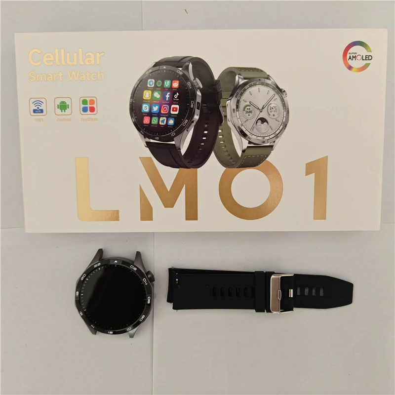 LM01 4G Android 8.1 OS Smart Watch Men Women Clocks Hours 1.43inch ...