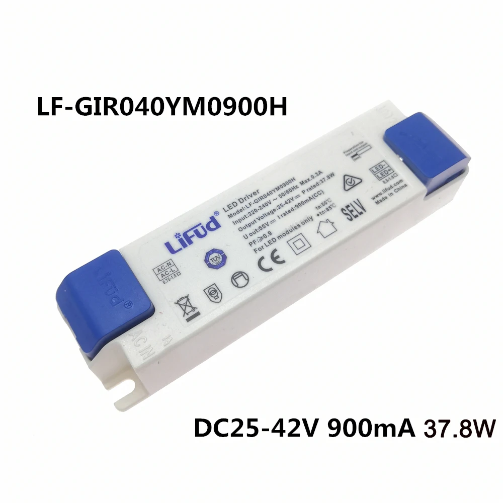Lifud LED Driver 23-38W 900mA DC 25-42V AC220-240V LF-GIR040YM0900H LED ...