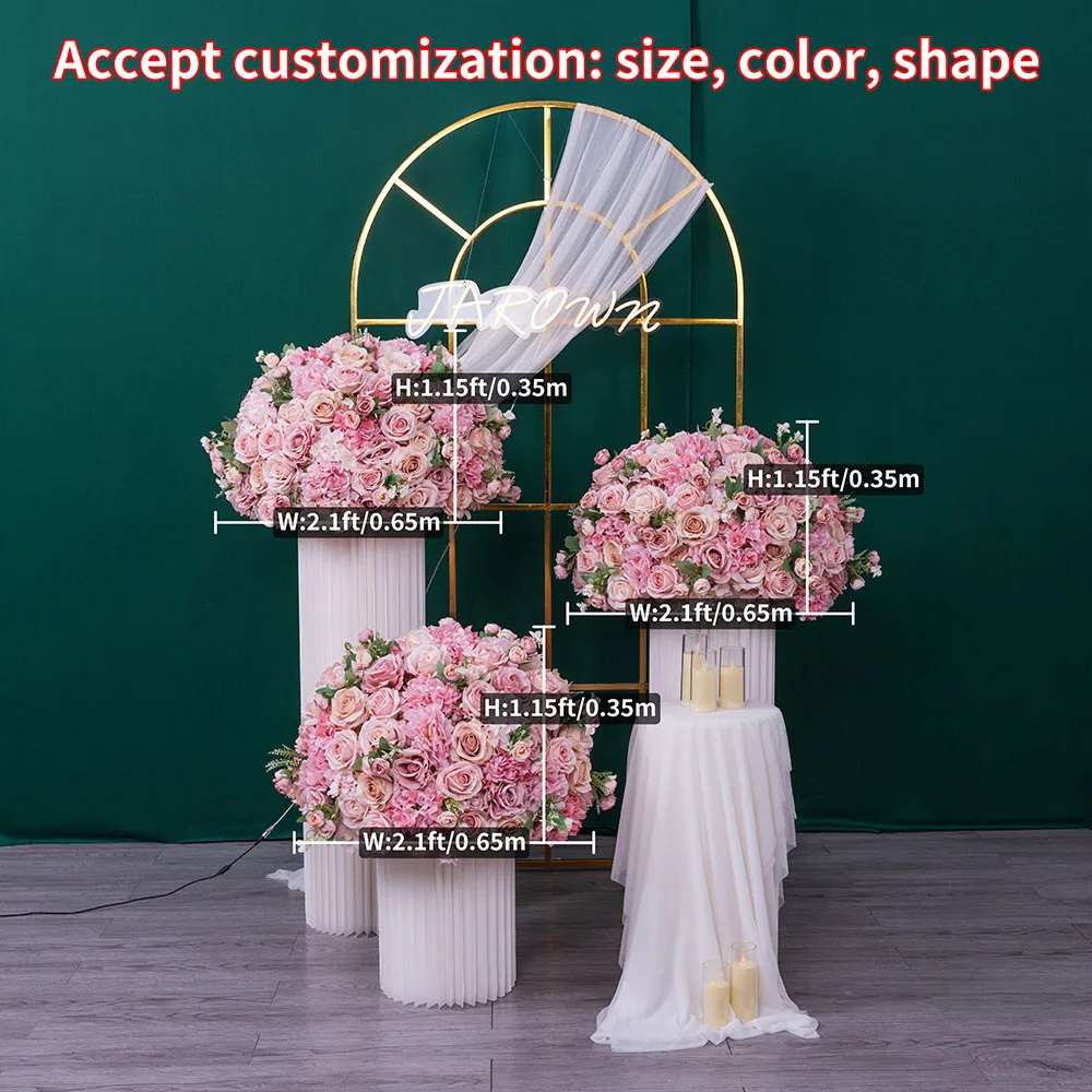 Pink Series Artificial Flower Ball for Party Event Backdrop Decor Props ...