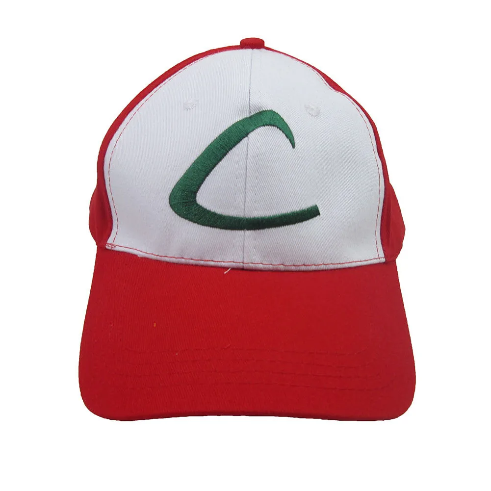 Brdwn-Cute-Splicing-Sun-Hat-Ash-Ketchum-Anime-Cosplay-Hat-Embroidery ...