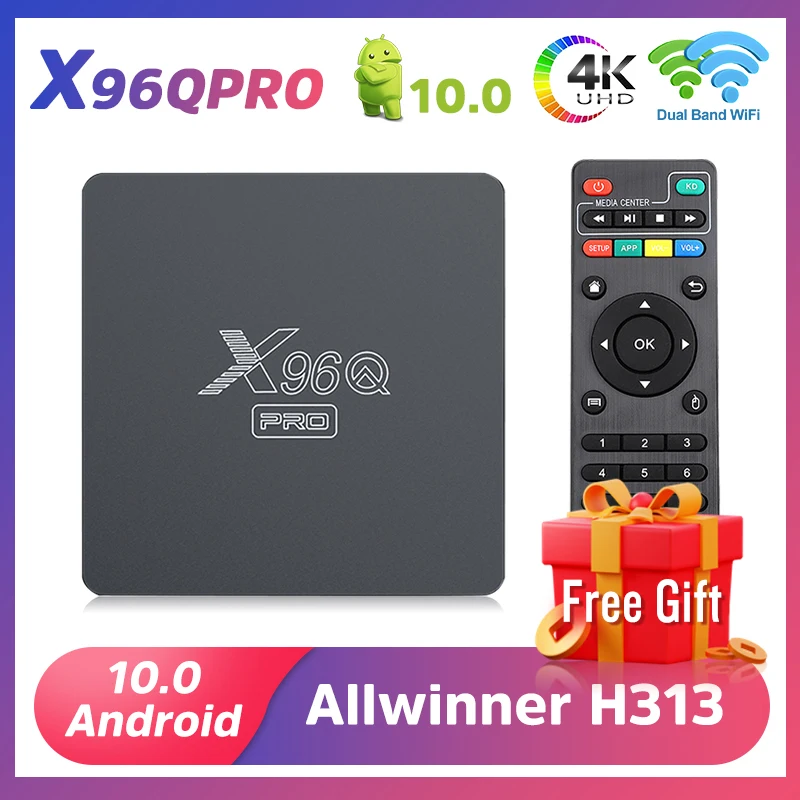 X96q Pro Android 10.0 Tv Box X96 Q 2.4g/5g Dual Band-wifi Allwinner ...