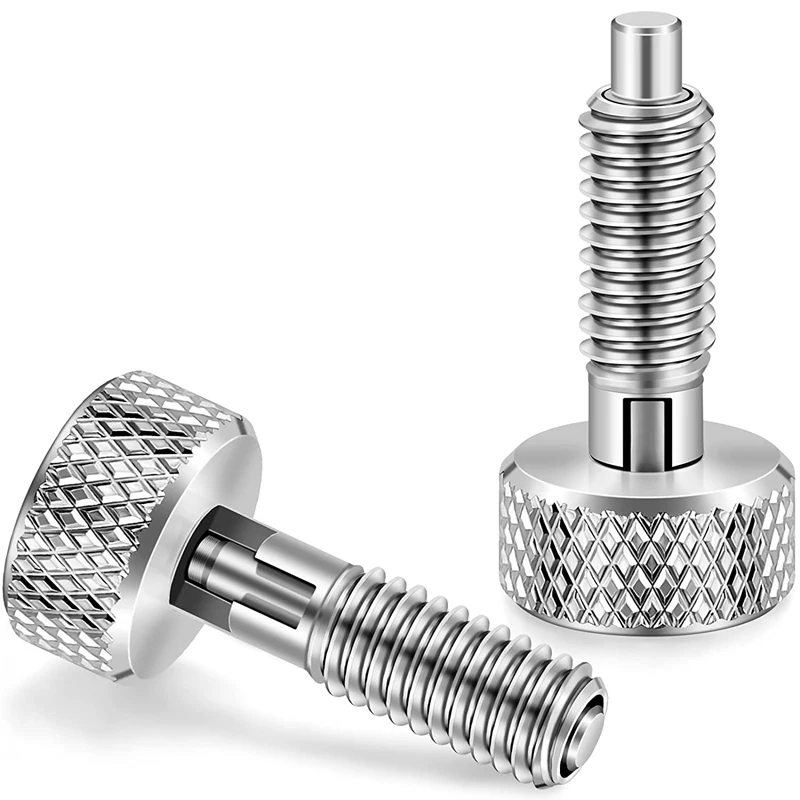Hand Retractable Spring Plunger with Knurled Handle Stainless Steel ...
