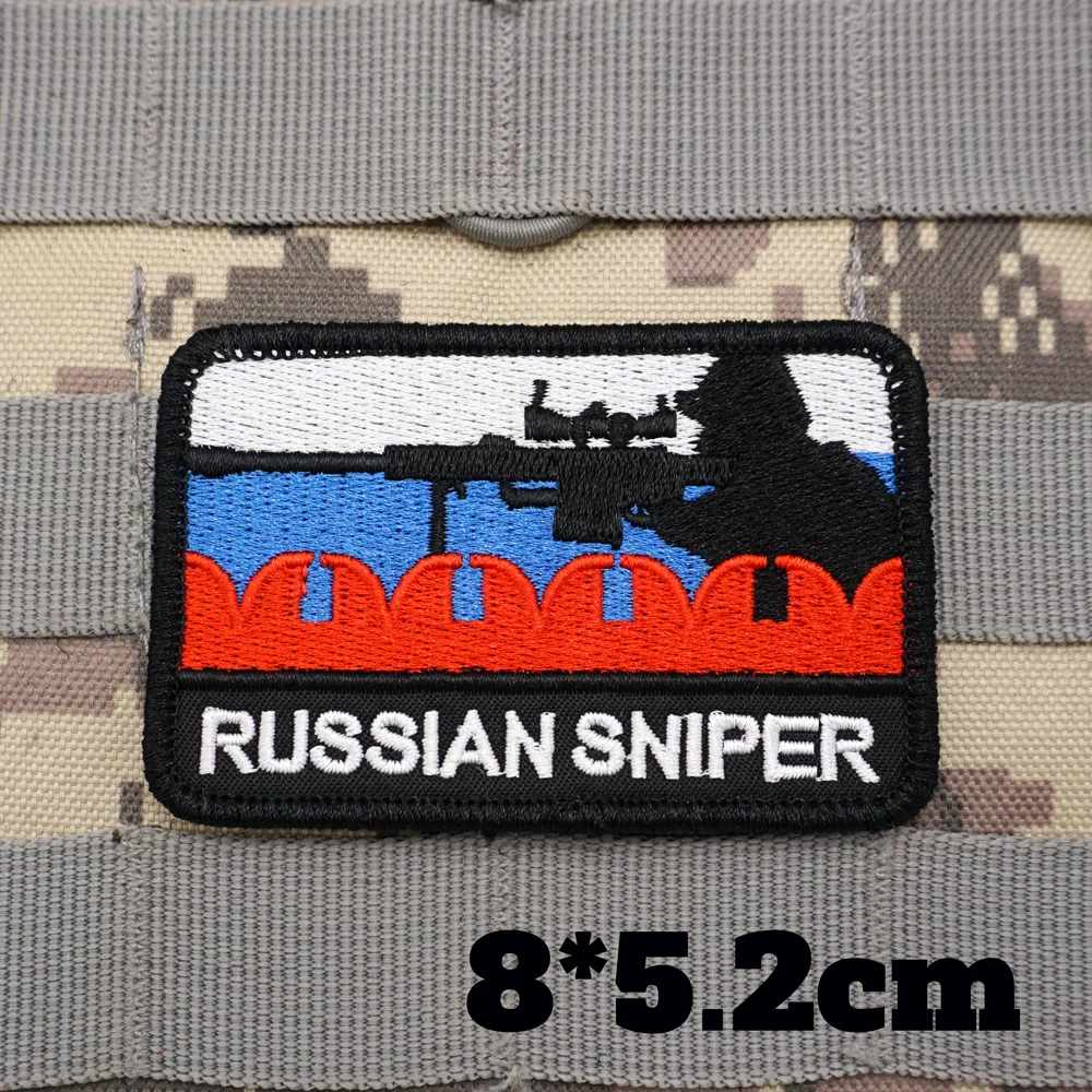 Russia-Military-Tactical-Embroidered-Patches-Armband-Backpack-Badge-with-Hook-Backing-for ...