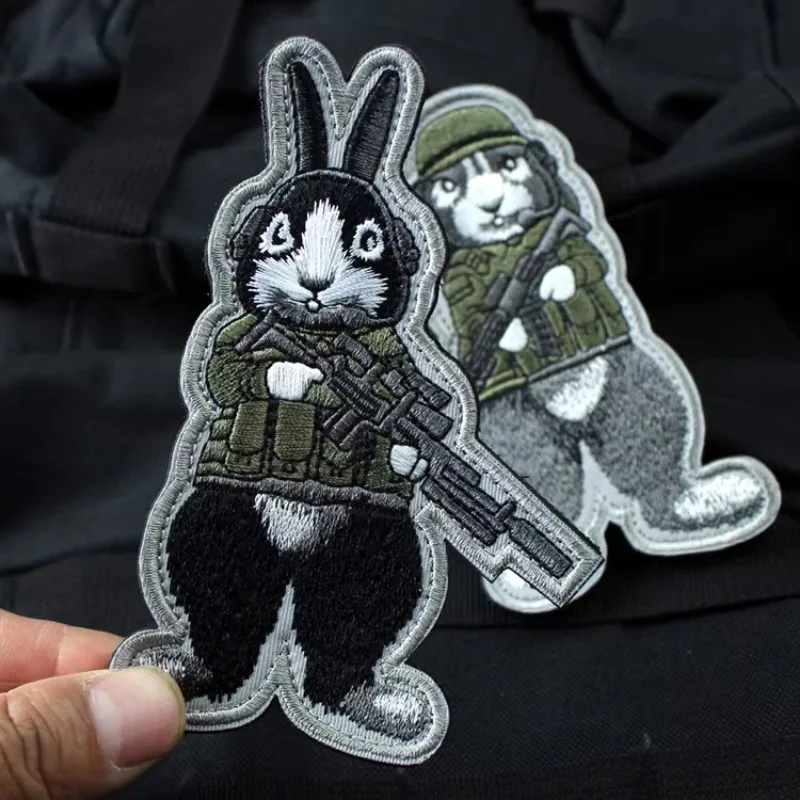 Special-Soldiers-Rabbit-Embroidery-Patch-Cat-Shit-One-Emblem-Hook-Loop ...