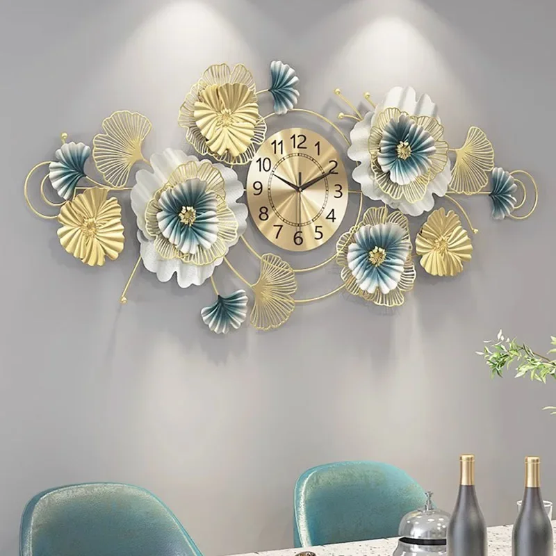 Luxury-Wall-Clocks-3d-Large-Modern-Mechanism-Fashion-Silent-Metal-Wall ...