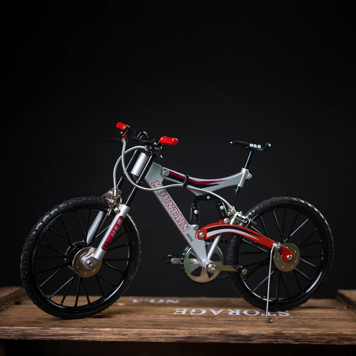 1/10 Scale Alloy Bicycle Model Diecast Metal Finger Mountain Bike ...