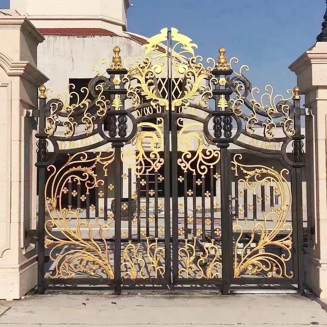Modern House Exterior Iron Gate High Quality Wrought Iron Main Gates ...