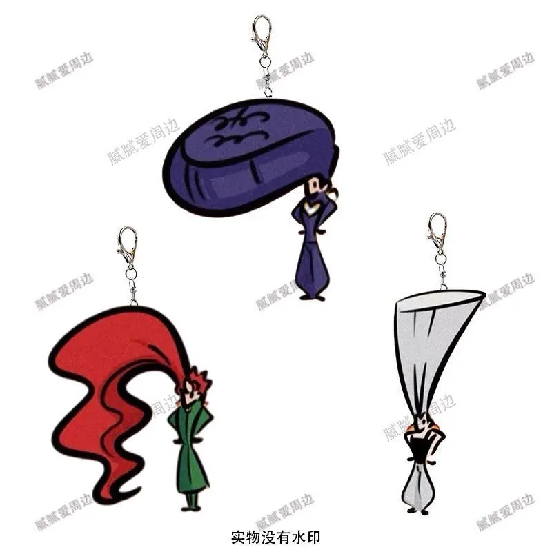 JJBA Anime Keychain Kakyoin Acrylic Key Chain Pierre Polnareff Key Ring ...