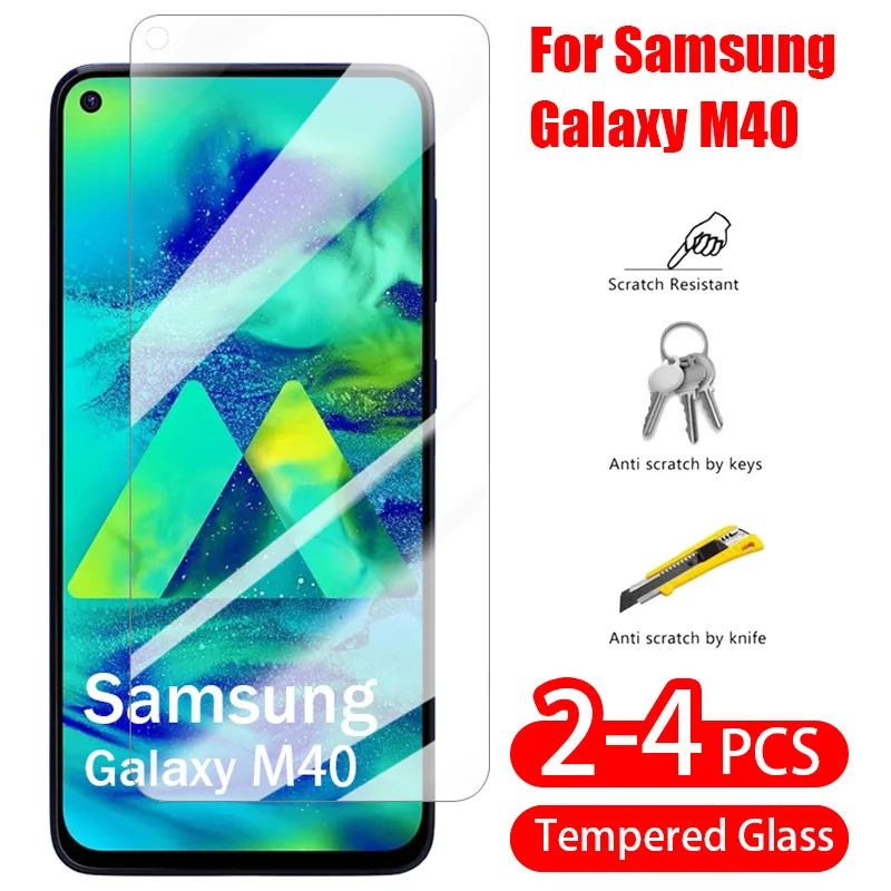 For-Samsung-Galaxy-M40-Screen-Protector-Tempered-Glass-Protective-Phone-Screen-Flim-Full-Cover ...