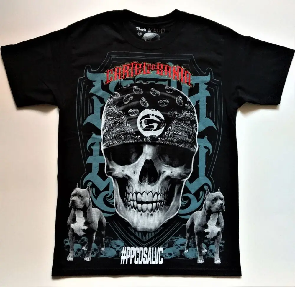 CARTEL-DE-SANTA-T-Shirt-RARE-Embroidered-Logo-Rap-Hip-Hop-Control ...