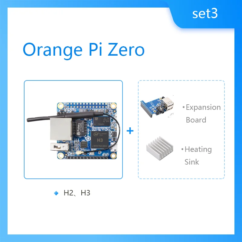 Orange Pi Zero 512MB H2 H3,Open Source Single Board Computer, Run Android 4.4, Ubuntu, Debian ...