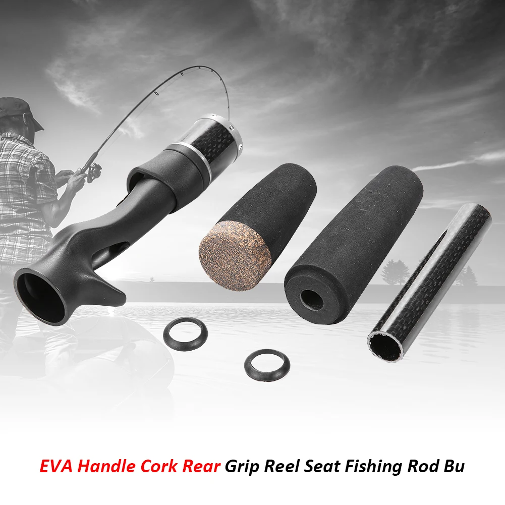 EVA-Handle-Split-Cork-Rear-Grip-Reel-Seat-Fishing-Rod-Building-Repair ...