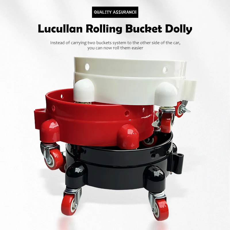 Lucullan-3-Colors-Professional-Removable-Rolling-Bucket-Dolly-360 ...