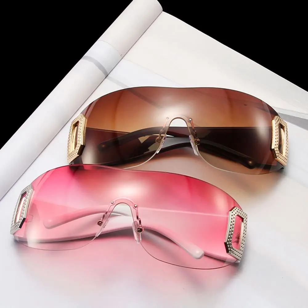 Trendy-Oversized-Frameless-Eyewear-UV400-Protection-Cyber-Shades-Wrap ...