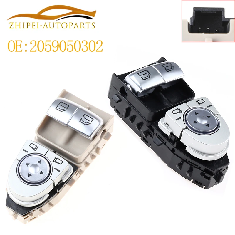 2059050302-Front-Left-Driver-Power-Window-Switch-Car-Fit-For-Mercedes ...