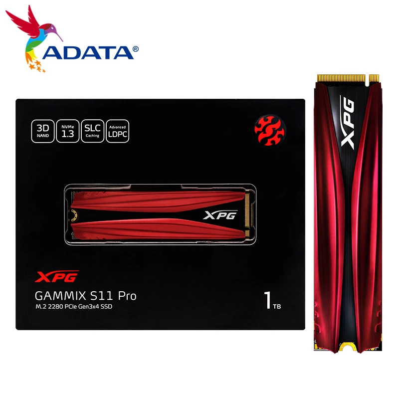 ADATA XPG GAMMIX S11 Pro PCIe Gen3x4 M.2 2280 Solid State Drive 512GB ...