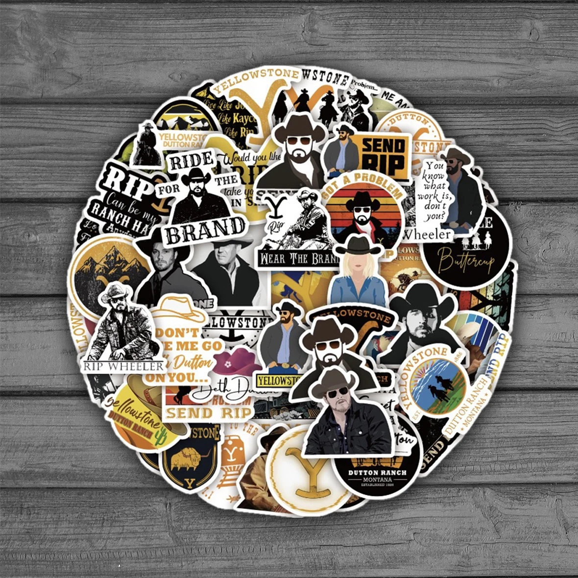 50Pcs-TV-Season-Yellowstone-Red-Dead-Redemption-Stickers-For-Notebook ...