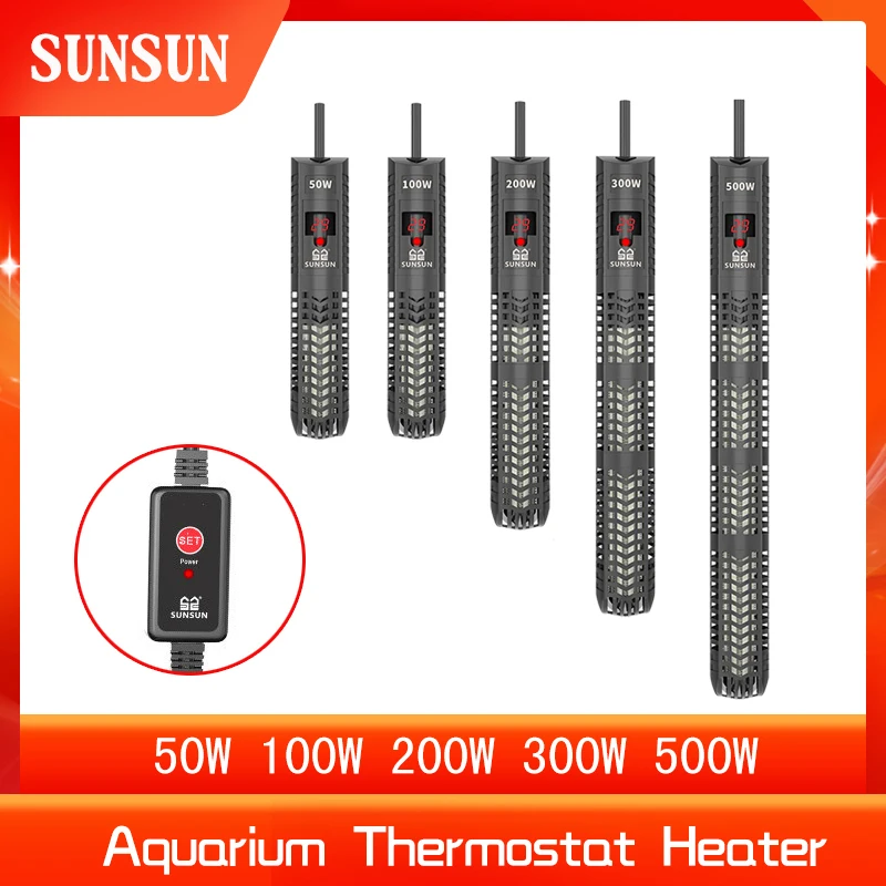 SUNSUN-Aquarium-Heater-Digital-Water-Heating-Rod-Thermostat-Temperature ...
