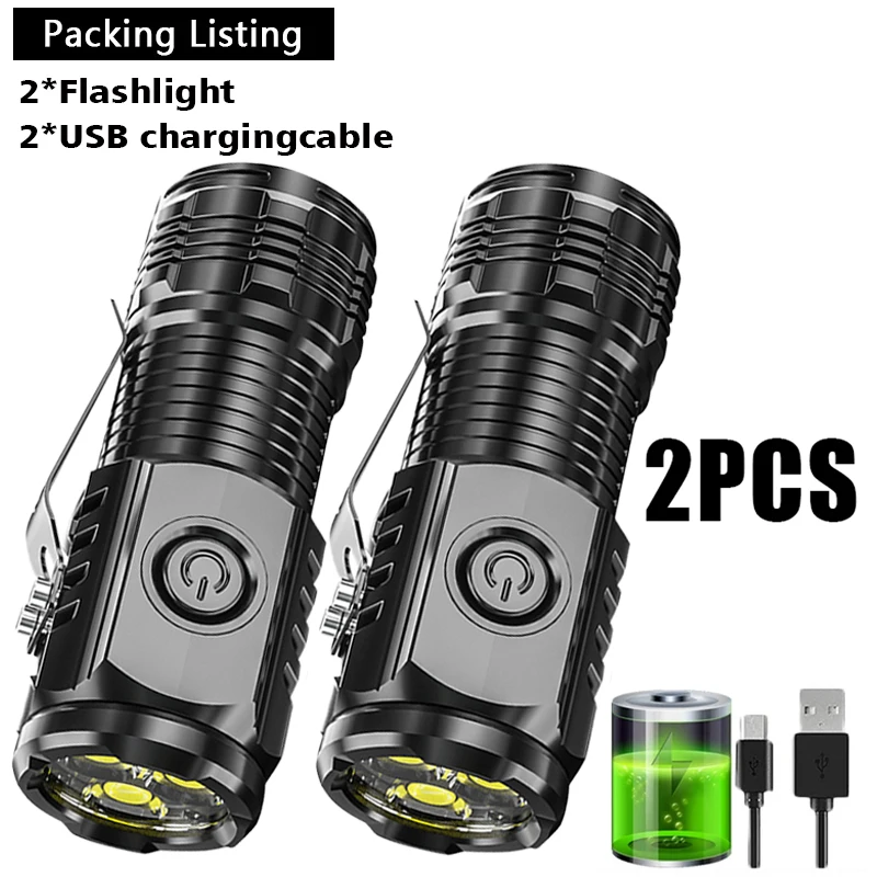 Mini-Portable-LED-Flashlight-3-P35-Rechargeable-Torch-Camping-Light ...