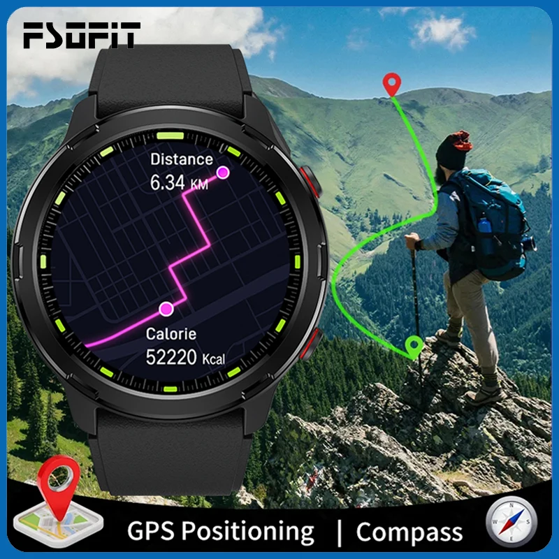 Outdoor Compass GPS Positioning Smartwatch Sports Health Fitness ...