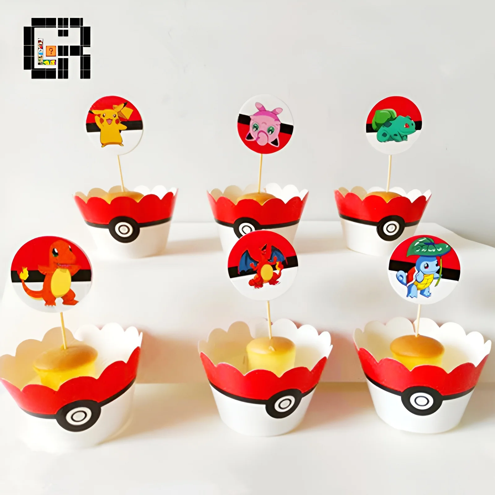 Pikachu Cupcake Toppers