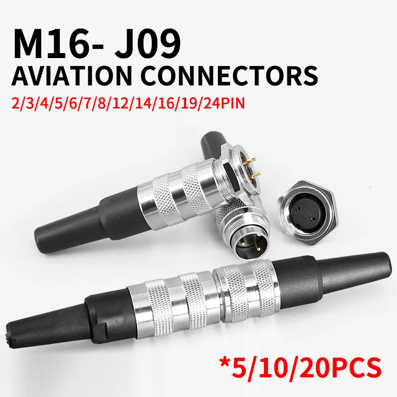 5-10-20PCS-official-aviation-straight-J09-female-plug-IP67-waterproof ...