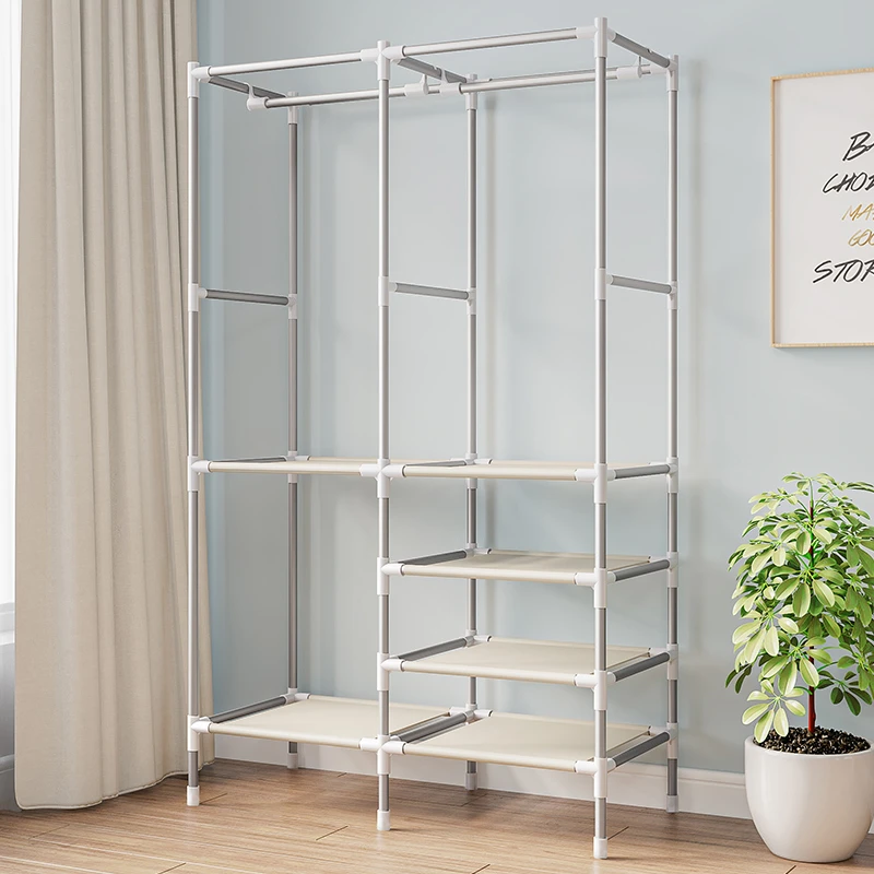 Hanger-floor-to-bedroom-clothes-storage-rack-room-hanging-hanger-simple ...