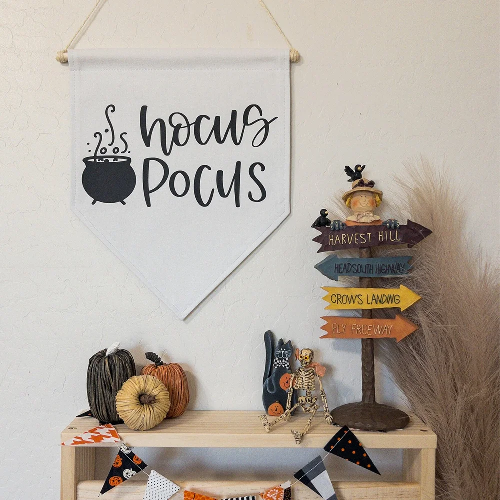 Hocus Pocus Fall Party Decorations Supplies Pennant Flag Halloween Home ...