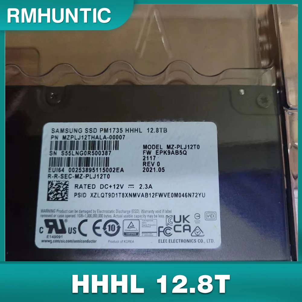 Samsung – Disque Dur Ssd, Mzplj12thala-00007 Hhhl, 12.8t, Pm1735, Pour ...