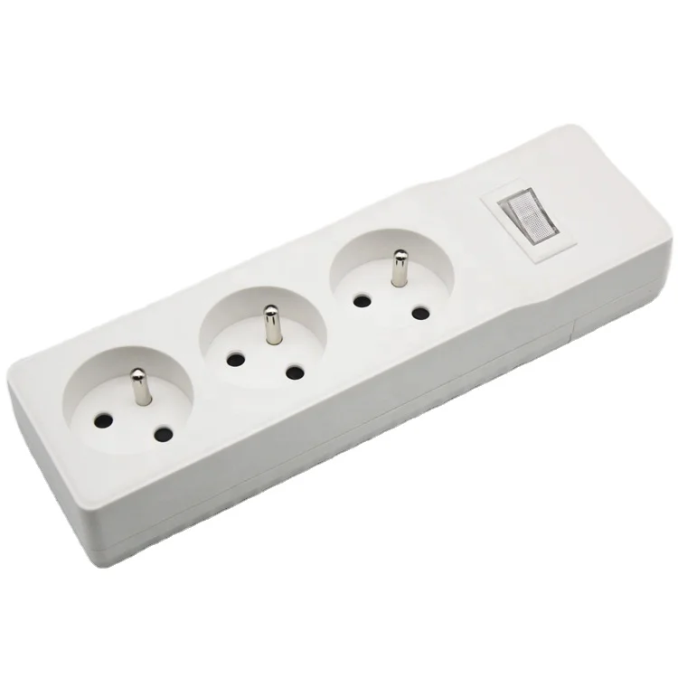 French-type-electric-socket-3-gang-with-switch-3-gang-French-power ...