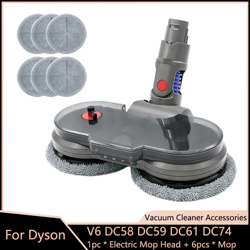 Electric Mop Head For Dyson V6 DC58 DC59 DC61 DC74 Vacuum Cleaner Floor ...
