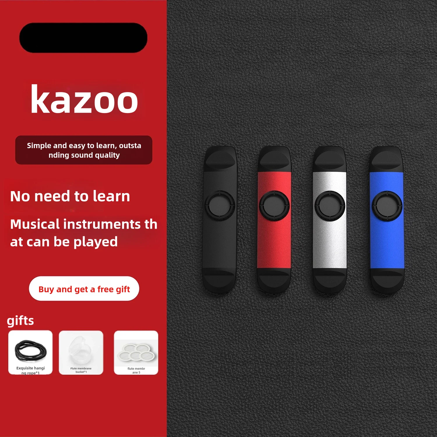 Professional-Kazoo-Electronic-Music-Style-Portable-ABS-Double-ended ...