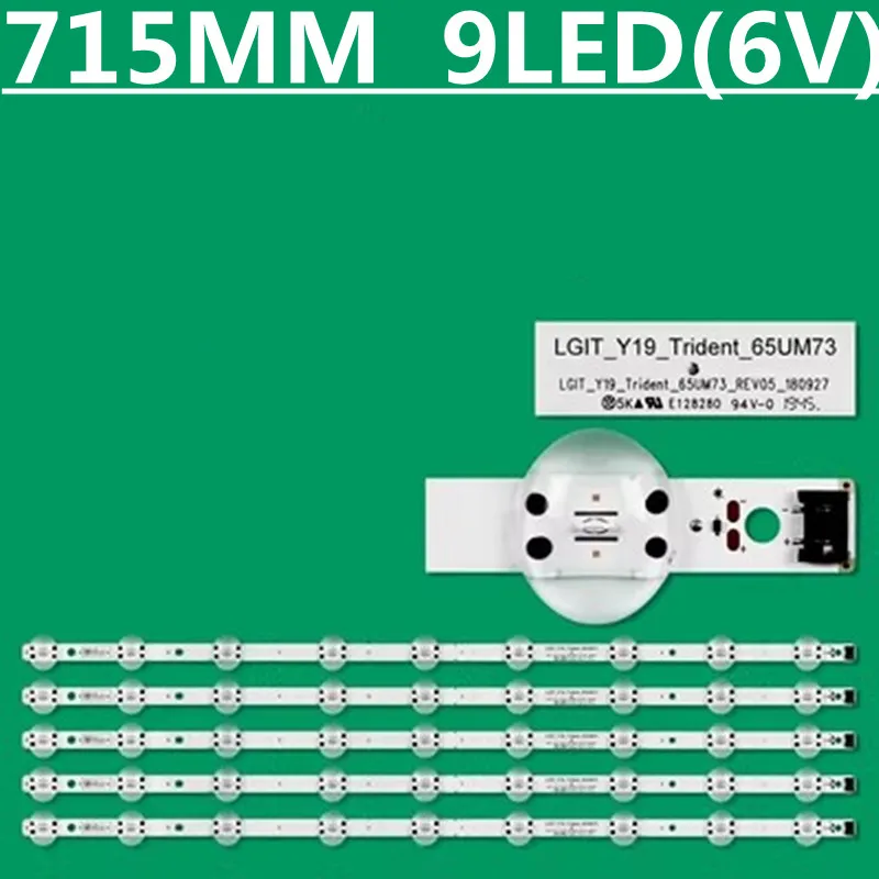 Novo 20PCS Tira CONDUZIDA 9 lâmpada para 65UM73_S 65UN7300AUD ...