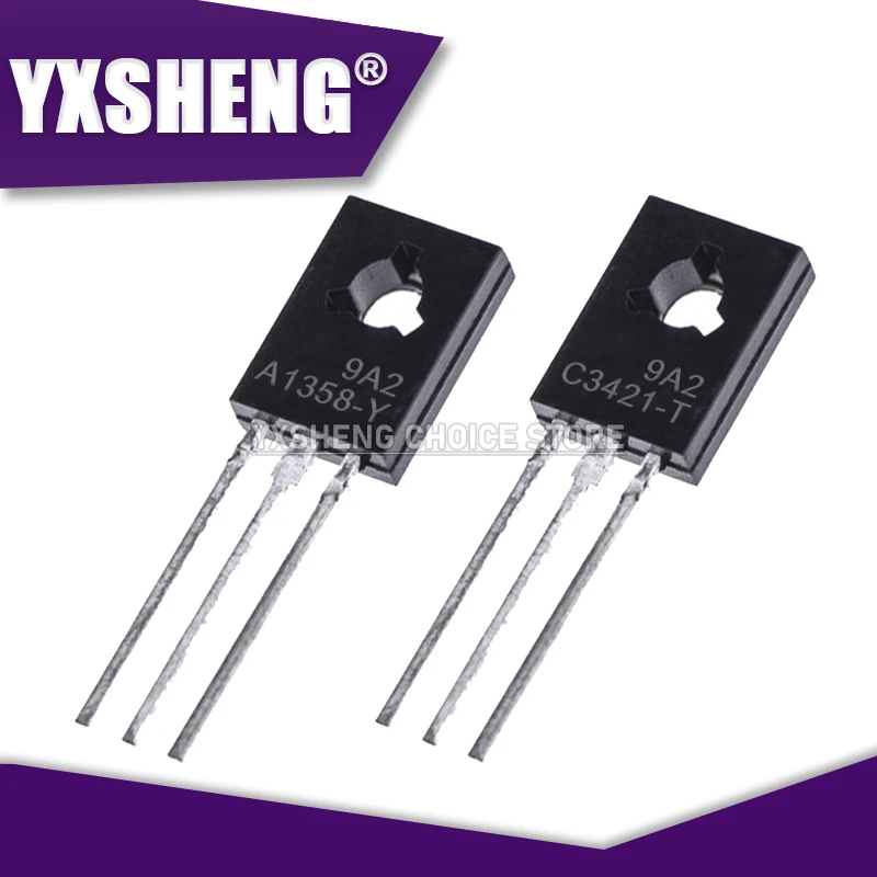 10PCS/LOT 2SA1358 2SC3421 (5PCS A1358 +5PCS C3421 ) 2SA1358-Y 2SC3421-Y ...