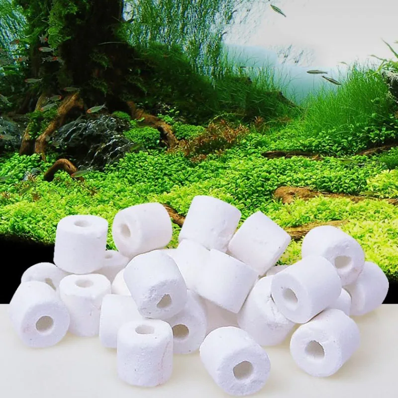 100g-Aquarium-Fish-tank-Filter-Media-Ceramic-Ring-For-Aquarium-Glass ...