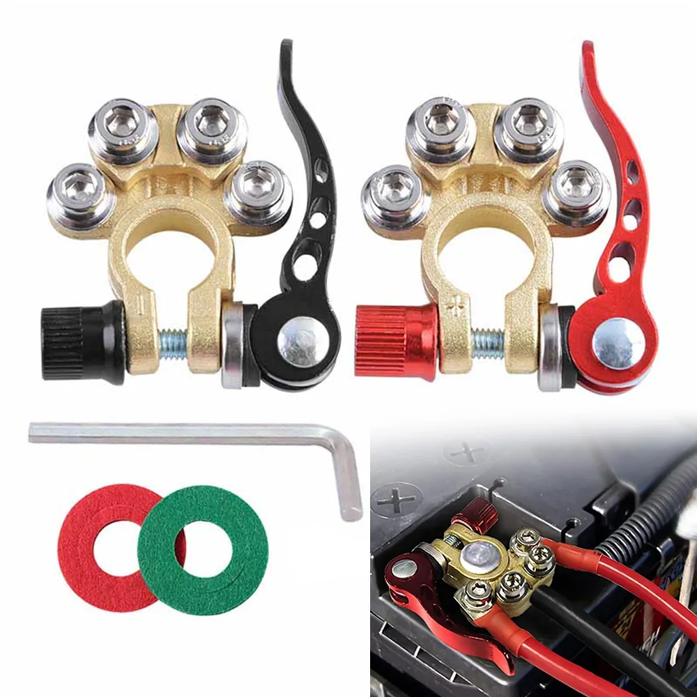 Conector terminal de bateria de carro, liga de alumínio, pólo positivo ...