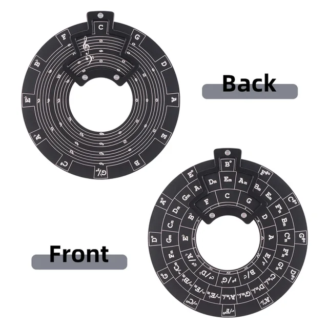 Circle Of Fifths Poster Wooden Melody Tool, Round Circle Of Fifths ...