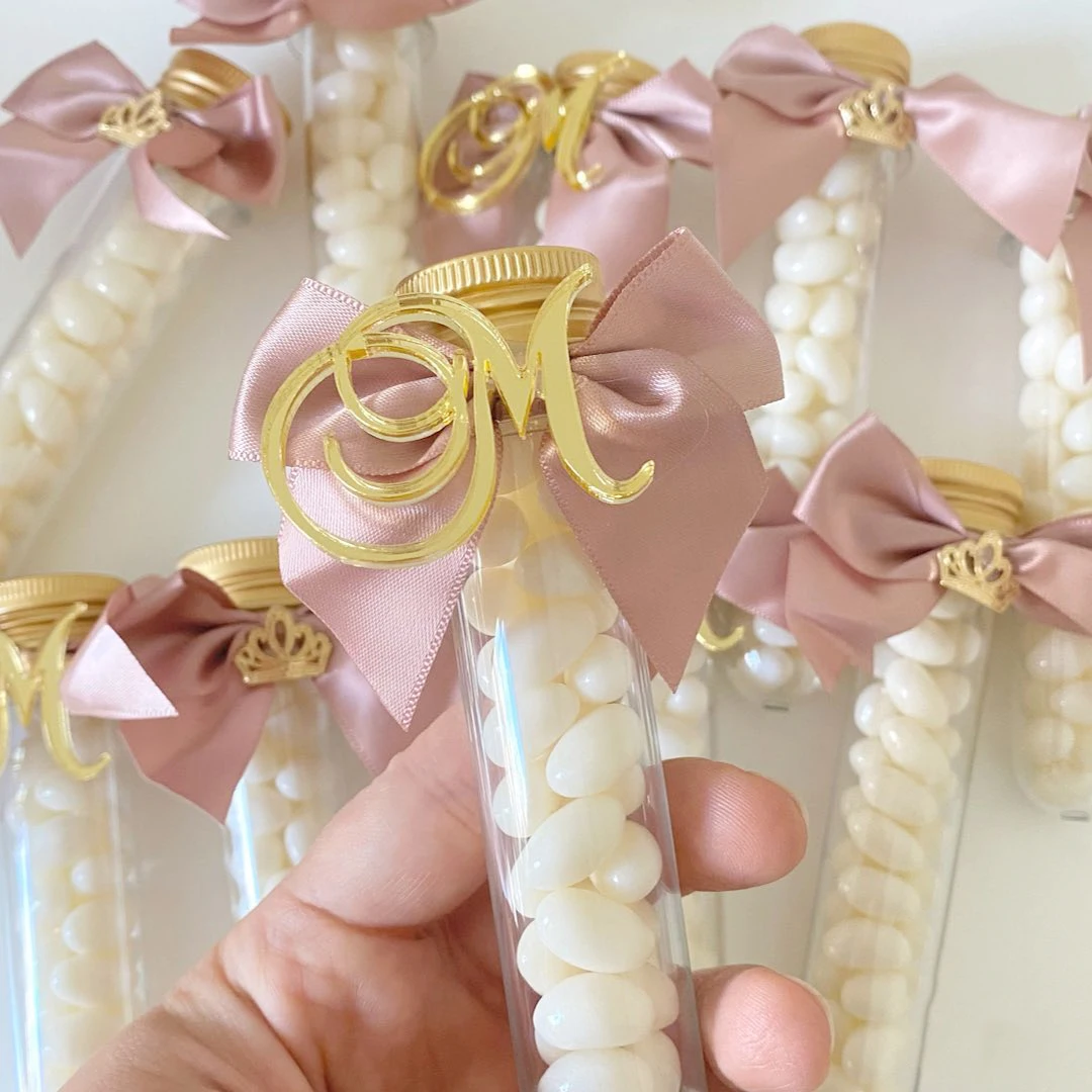 25-Stuks-Dezelfde-Prachtige-Acryl-Goud-Brief-Chocolade-Bar-Plaques-Doop ...