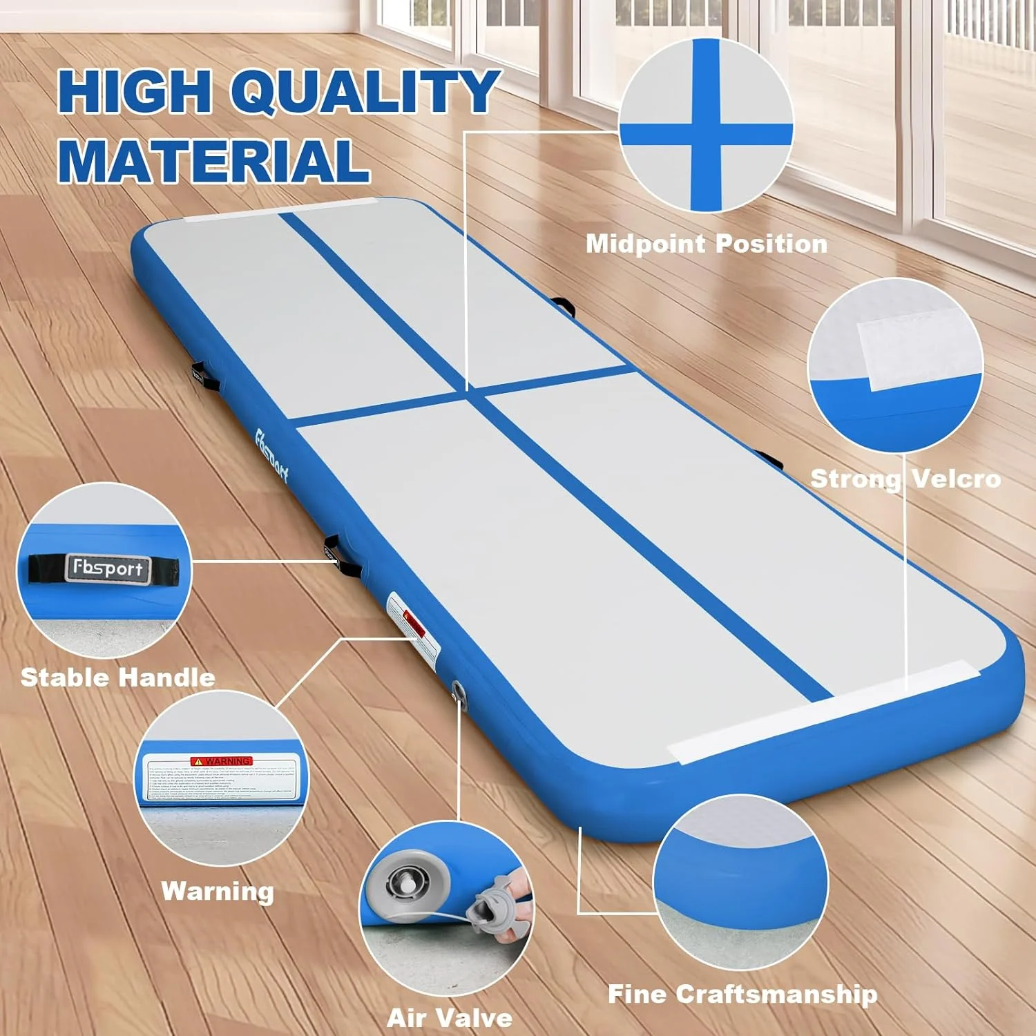 4M-Air-Mat-Tumble-Track-Inflatable-Fitness-Airtrack-Gymnastics-Mat-Yoga ...