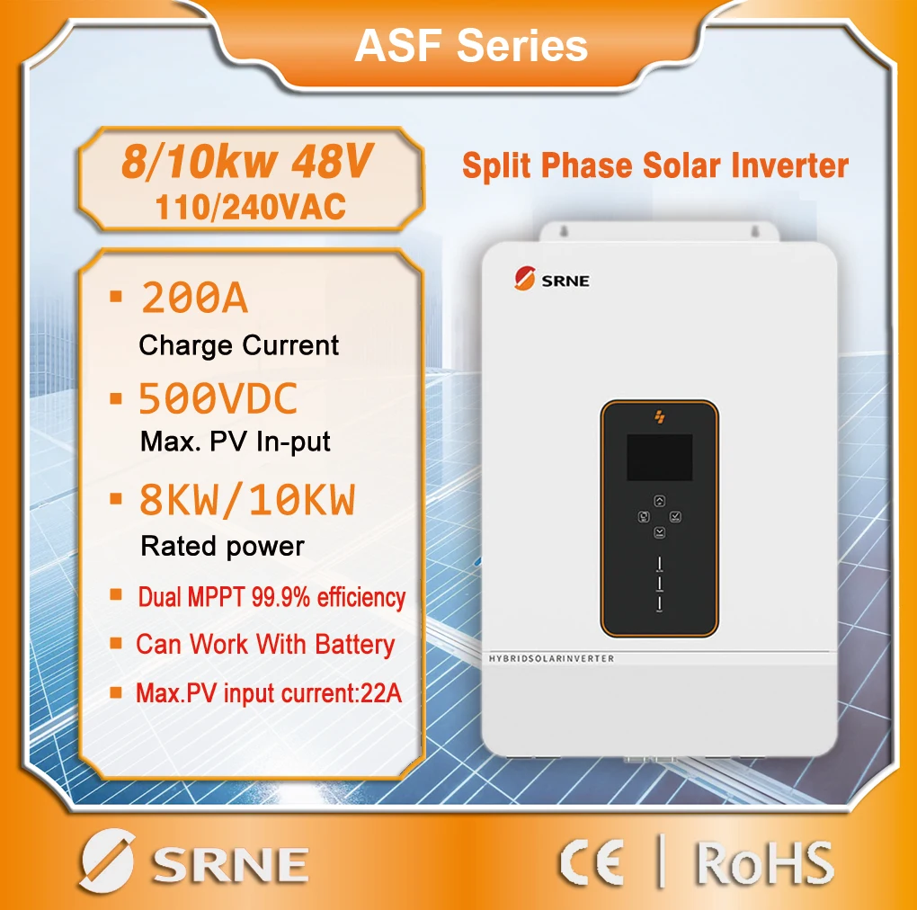 SRNE-Hybrid-Solar-Inverter-8-10KW-Max-PV-500V-48V-To-110-240VAC-Suppor ...